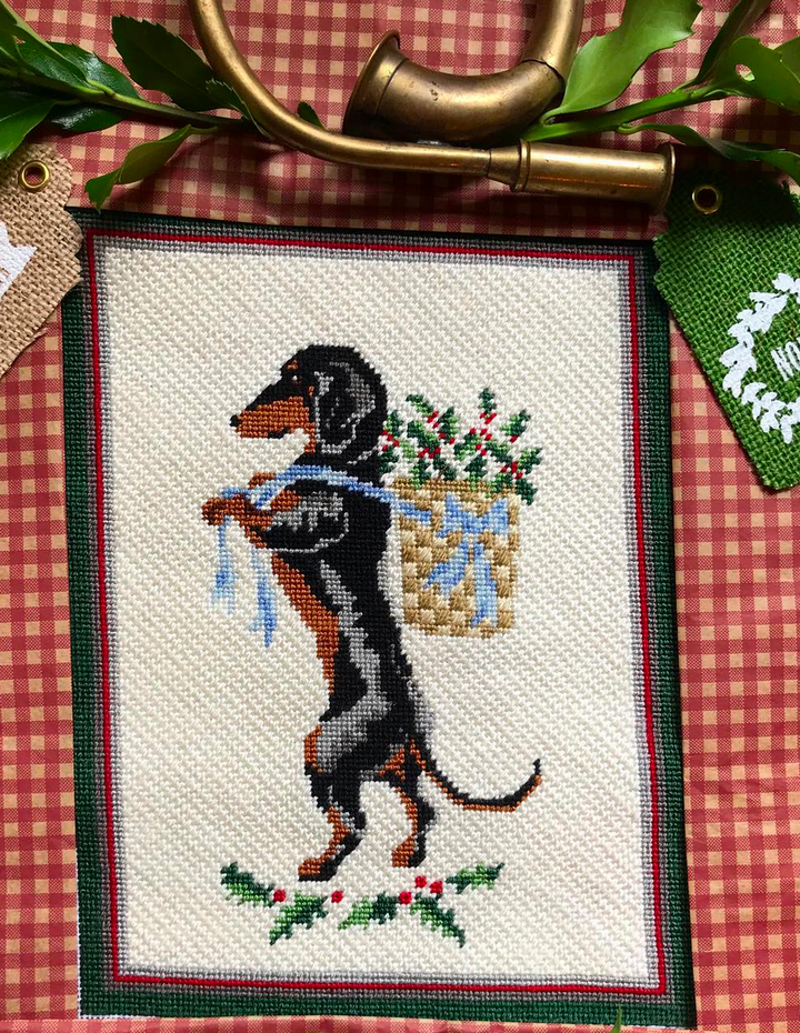 Gretel Bringing in the Christmas Holly – Pip & Roo Needleworks
